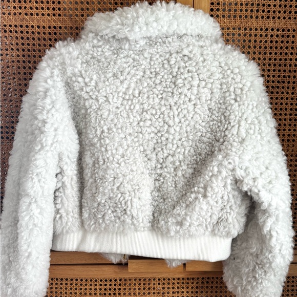 LoveShackFancy | Jackets & Coats | Loveshackfancy Cream Bomber Jacket ...